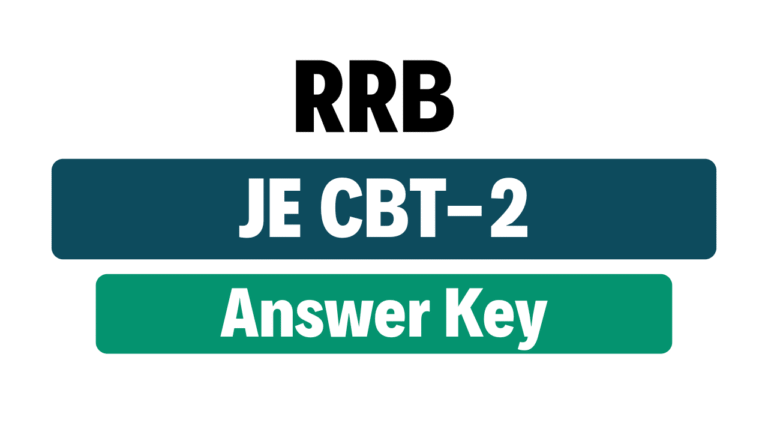 RRB JE CBT-2 Answer Key 2025 - Sarkari Result