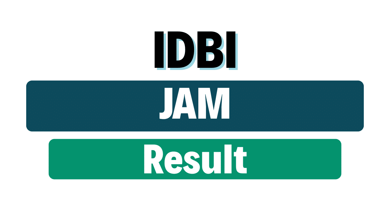 IDBI JAM Final Result 2025