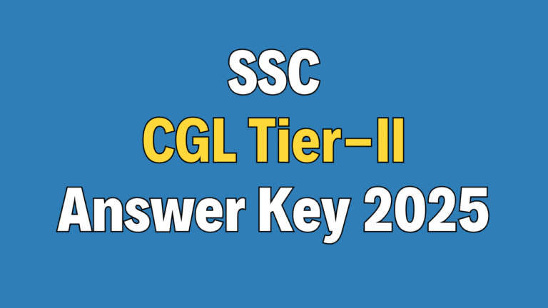 SSC CGL 2025 Tier-II Answer Key - Rojgar Pedia